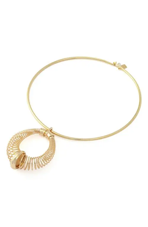 Robert Lee Morris Coiled Pendant Collar Necklace