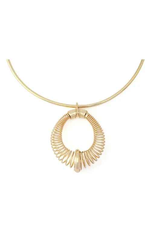 Robert Lee Morris Coiled Pendant Collar Necklace