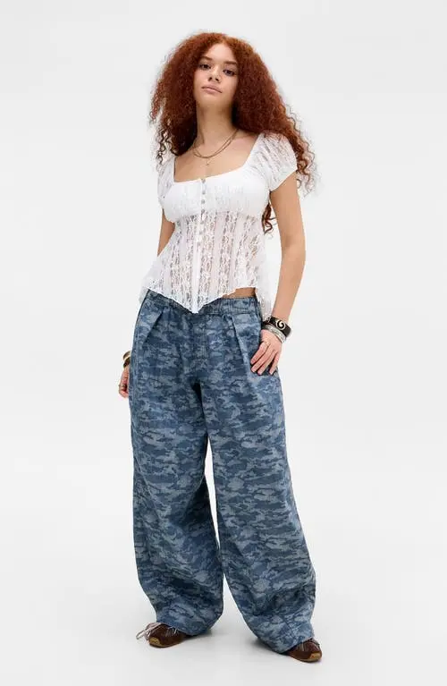 BDG URBAN OUTFITTERS Piper Lace Top - Cream
