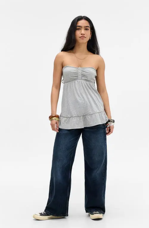BDG URBAN OUTFITTERS Brittney Strapless Gathered Bandeau Top