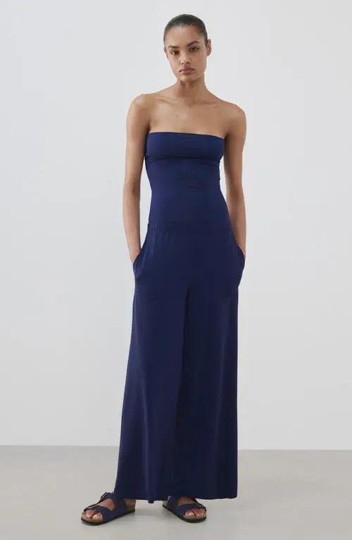 Mango Stretch Tube Top - Blue