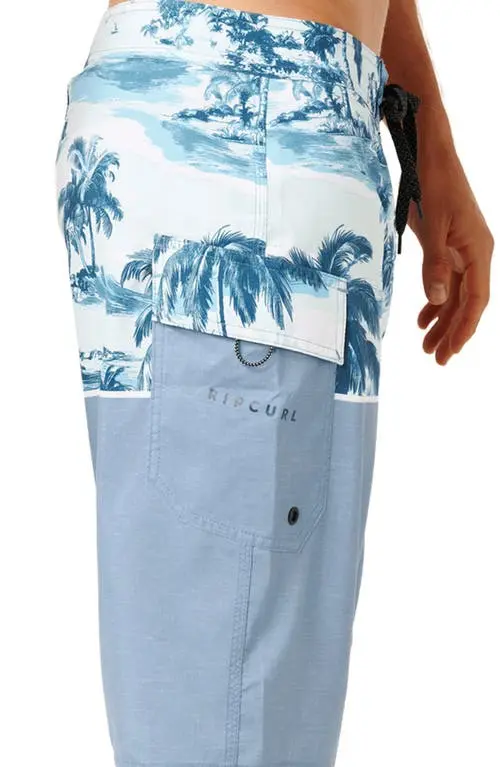 Rip Curl Dawn Patrol Colorblock Swim Trunks - Glacier Blue