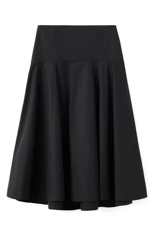 Mango Stitching A-line Maxi Skirt