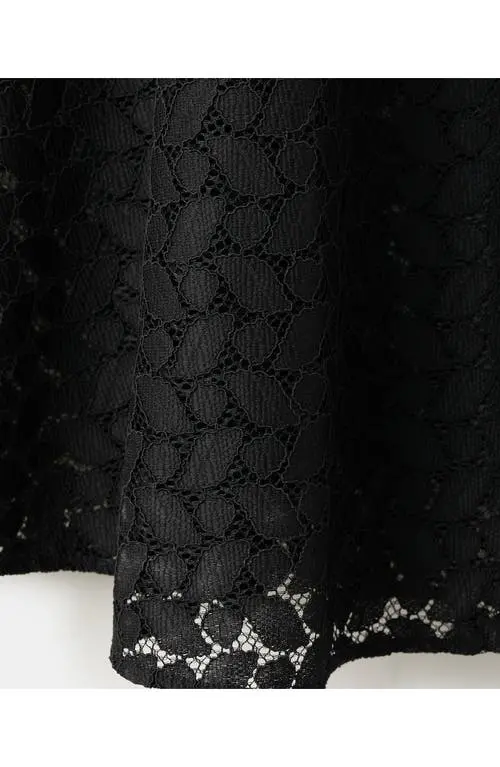 Mango Cutwork Embroidery Midi Dress