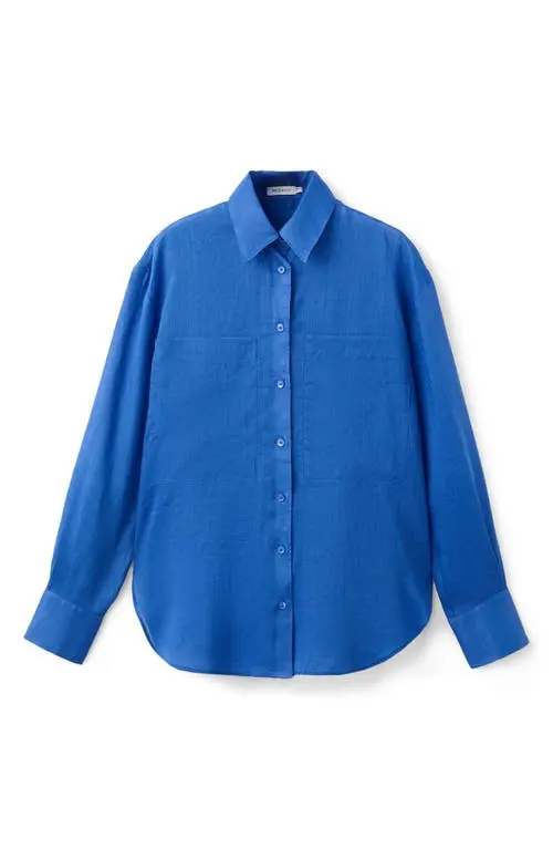 Mango Ramie Button-up Shirt