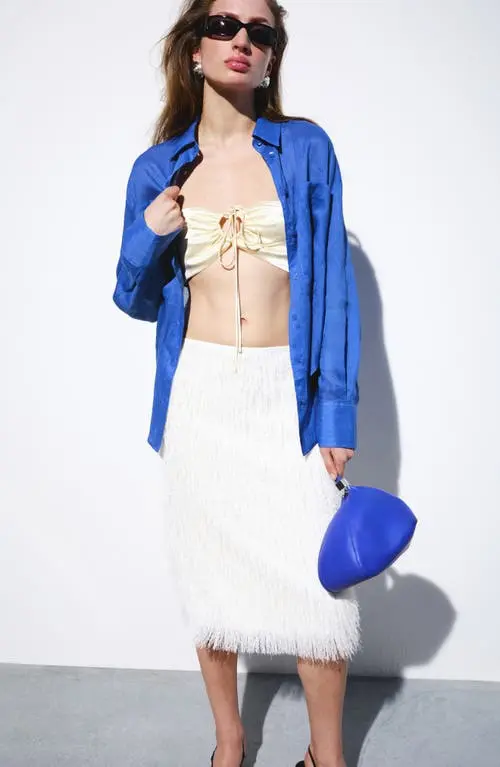 Mango Ramie Button-up Shirt