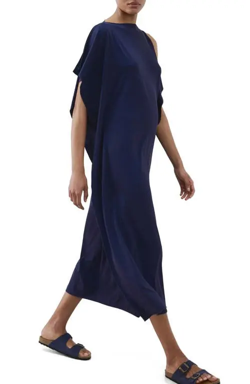 Mango Ruffle Trim Caftan