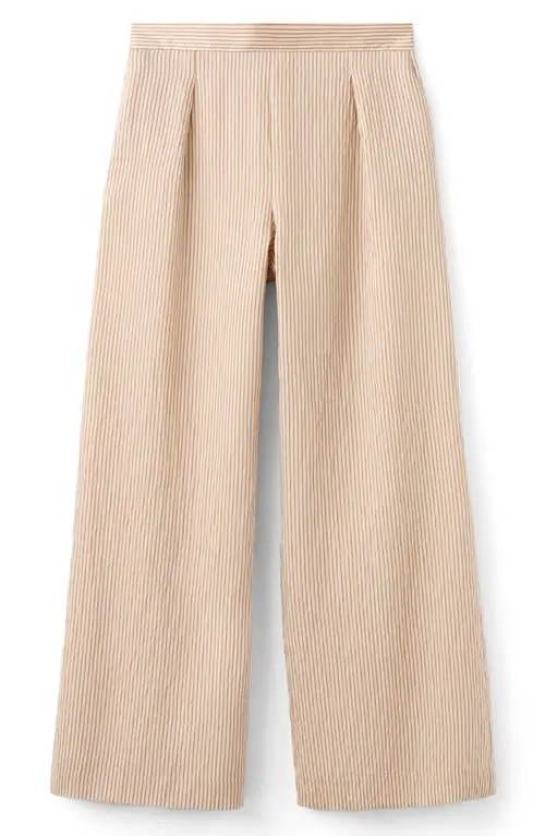 Mango Stripe Straight Leg Pants