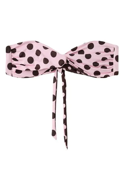 Mango Twist Front Reversible Bikini Top - Pink