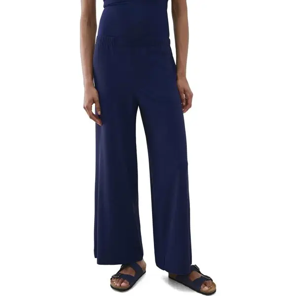 Mango Flowy Straight Leg Pants
