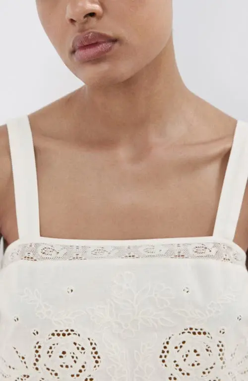 Mango Embroidered Tank