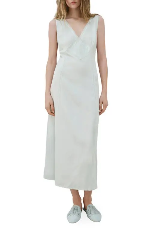 Mango Lace Detail Nightgown - Blue