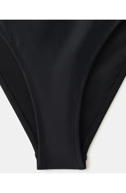 Mango Princess Seam High-cut One-piece Swimsuit