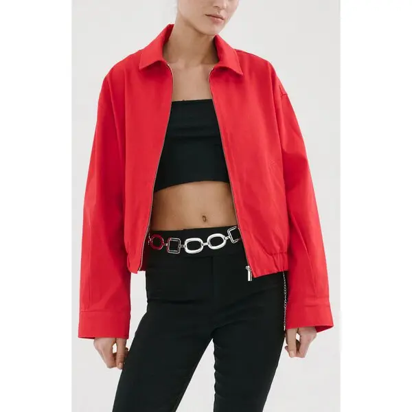 Mango Cotton Bomber Jacket