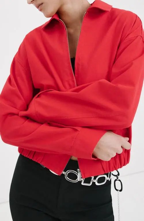Mango Cotton Bomber Jacket