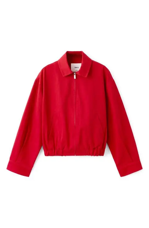 Mango Cotton Bomber Jacket