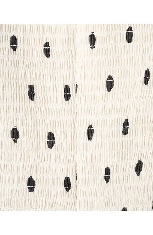 Mango Ruched Polka Dot Camisole