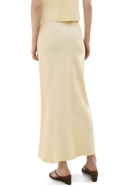 Mango Straight Midi Skirt - Vanilla