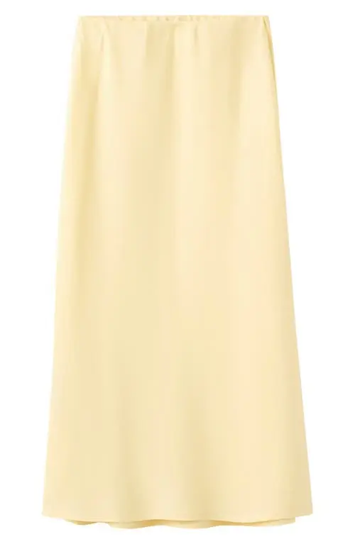 Mango Straight Midi Skirt - Vanilla