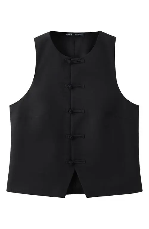 Mango Toggle Closure Vest - Black