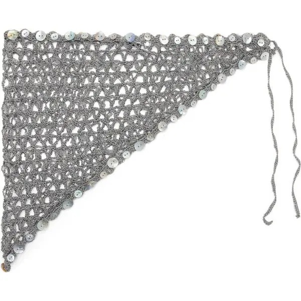 Mango Crochet Wrap - Grey