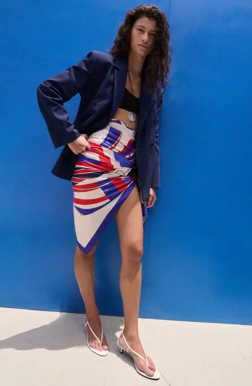 Mango Double Breasted Suit Blazer