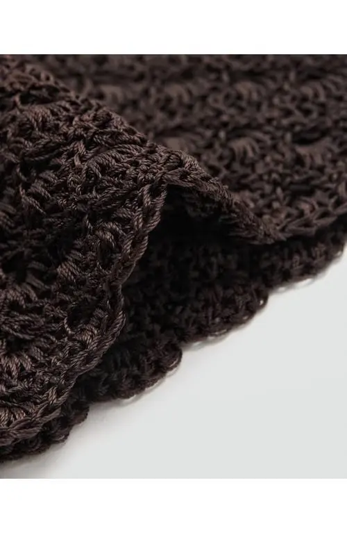 Mango Crochet Hat - Chocolate