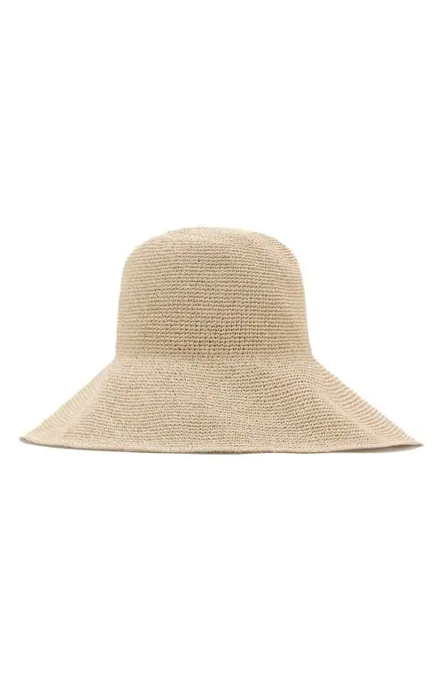 Mango Straw Bucket Hat - Ecru