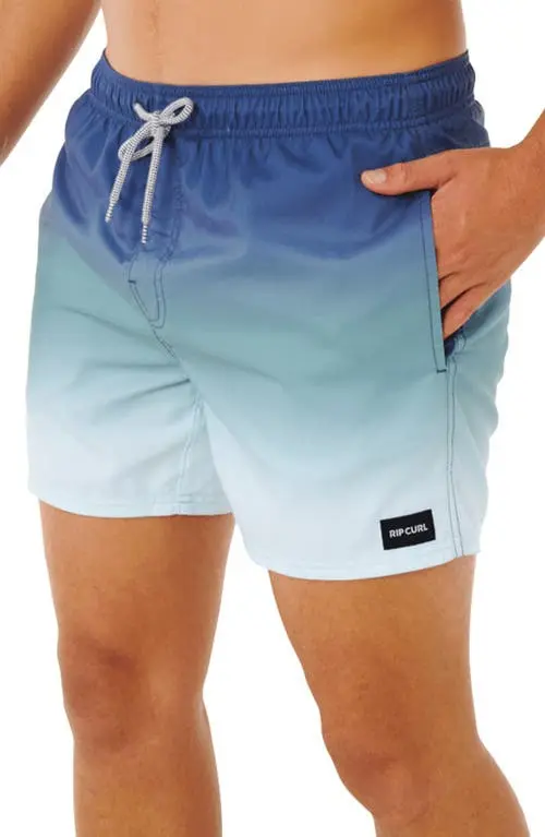 Rip Curl Offset Faded Volley Swim Trunks