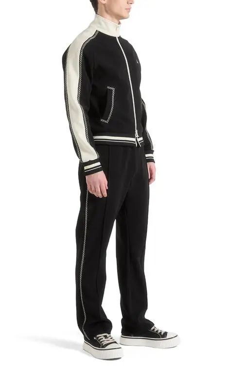 Manière De Voir Gael Contrast Whipstitch Relaxed Track Pants