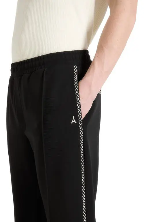 Manière De Voir Gael Contrast Whipstitch Relaxed Track Pants