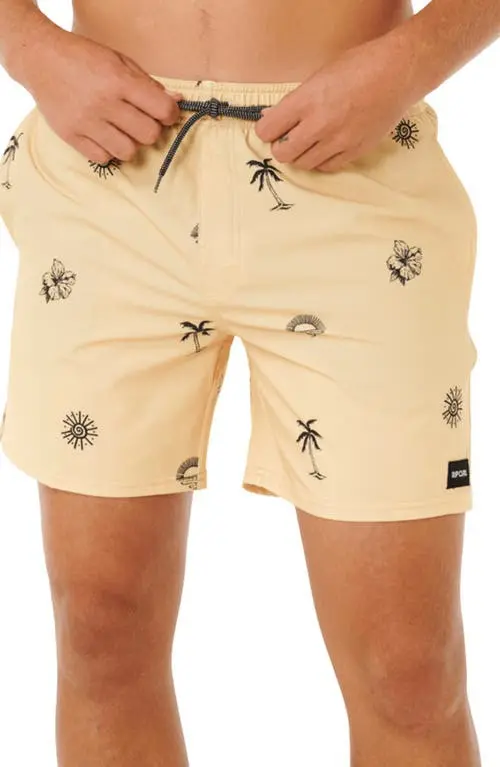Rip Curl Sessions Volley Swim Trunks - Straw