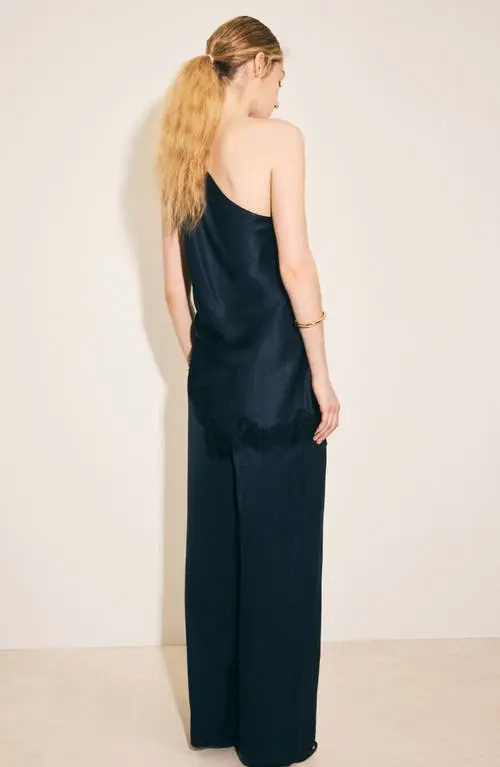 Mango Straight Leg Satin Pants