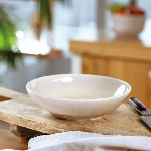 VILLEROY & BOCH Perlemor Sand Low Serving Bowl