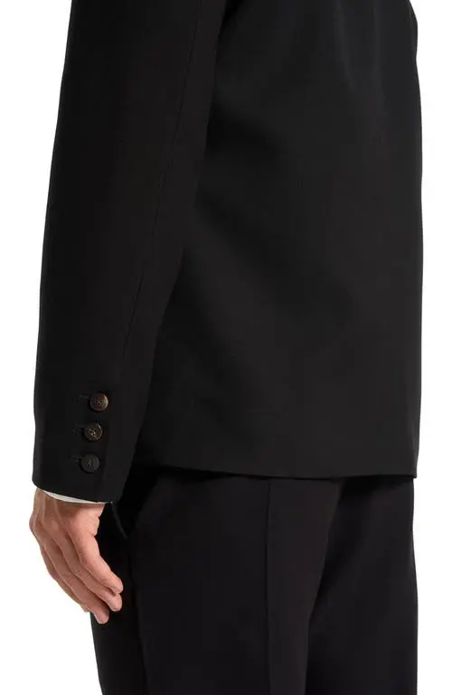 Manière De Voir Alec Double Breasted Suit Jacket With Contrast Lapel
