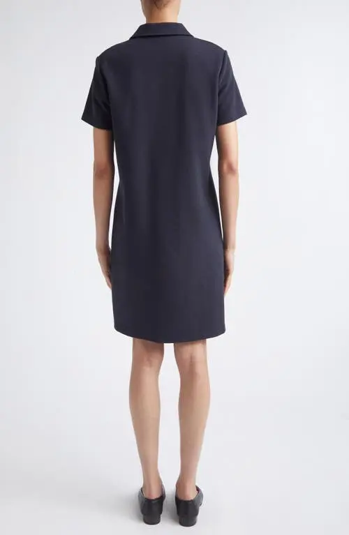 Lafayette 148 New York Cotton Blend Piqué Polo Shift Dress
