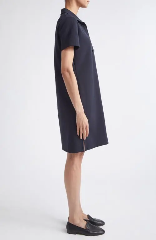 Lafayette 148 New York Cotton Blend Piqué Polo Shift Dress