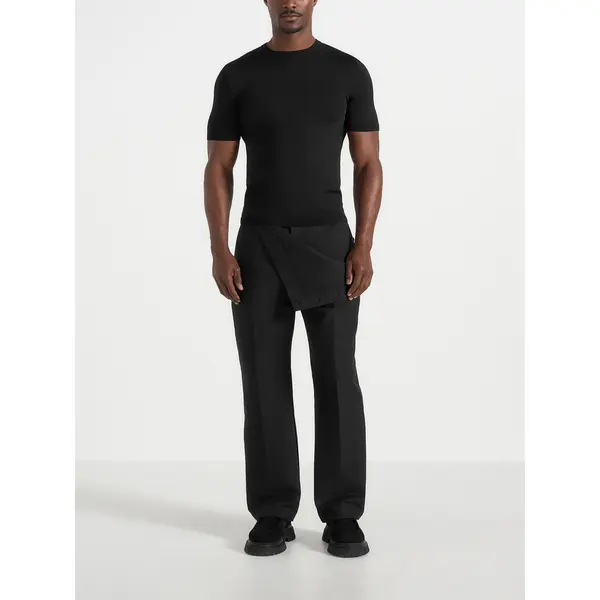 Manière De Voir Maniere De Voir Foldover Front Trousers - Black