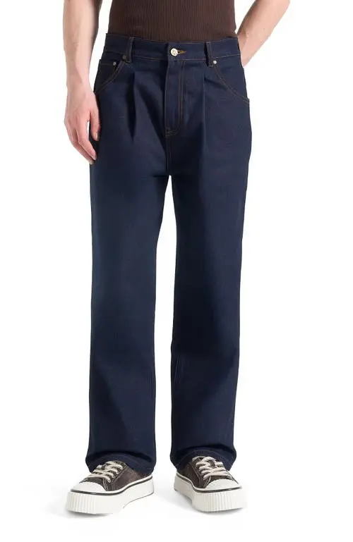 Manière De Voir Pleated Denim Jeans