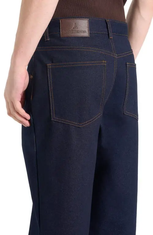 Manière De Voir Pleated Denim Jeans