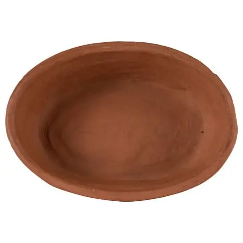 FORESIDE HOME AND GARDEN Natural Handpainted Terracotta Vase