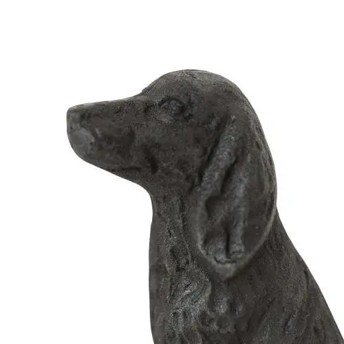 FORESIDE HOME AND GARDEN Sitting Dog Decorative Accent Cast Iron
