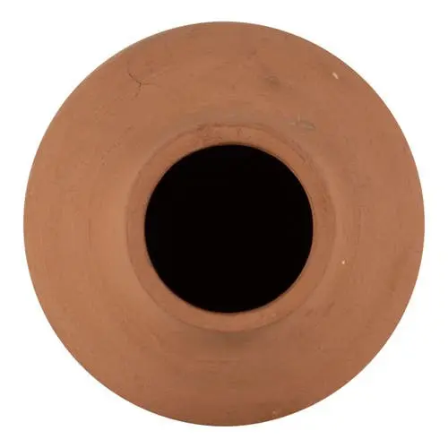 FORESIDE HOME AND GARDEN Natural Handthrown Terracotta & Rattan Bud Vase