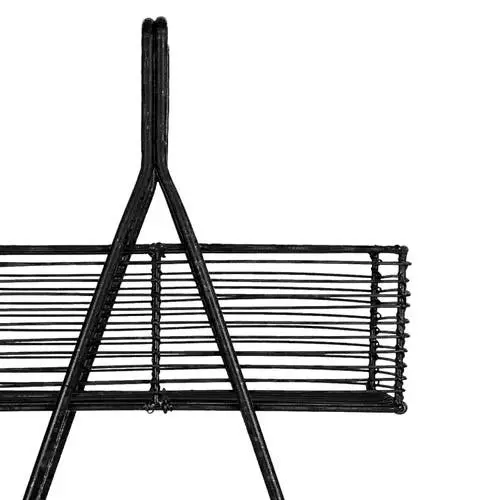 FORESIDE HOME AND GARDEN Two Tiered Baskets Metal