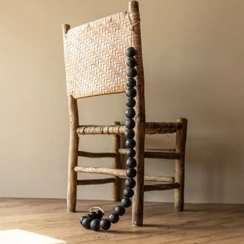 FORESIDE HOME AND GARDEN Bead Garland Terracotta & Jute