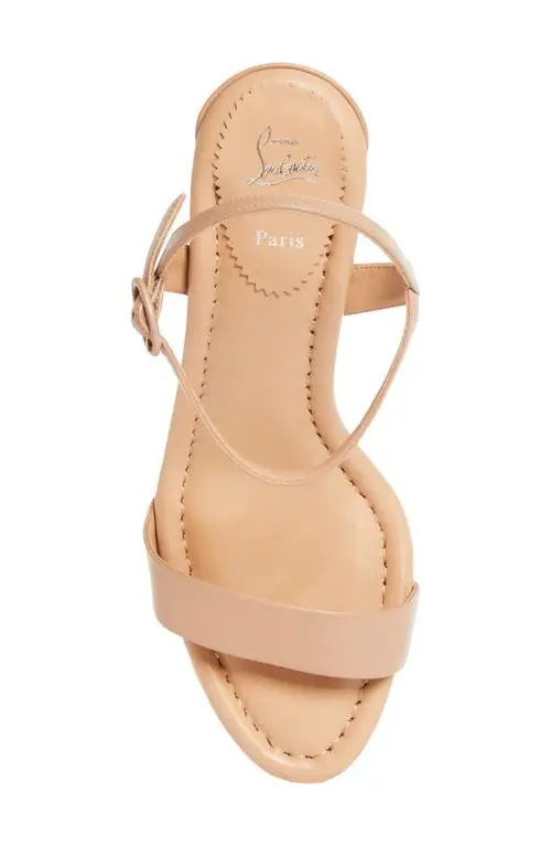 CHRISTIAN LOUBOUTIN Miss Jane Sandal - Blush/blush