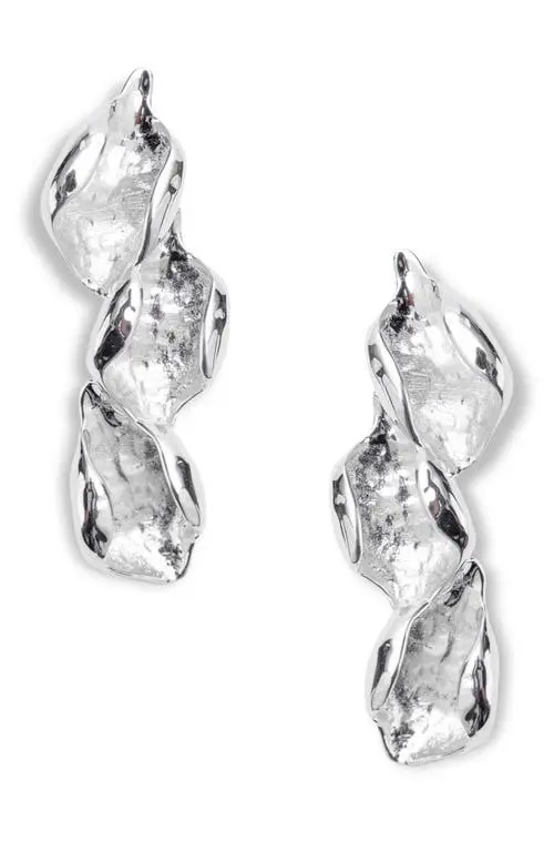 NAVEDA Noa Drop Earrings - Silver