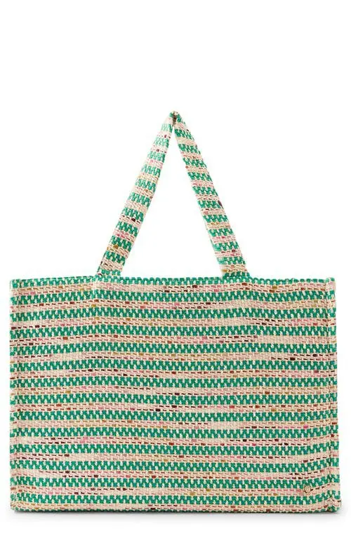 Helen Kaminski Anika Stripe Bouclé Tote - Jade Multi