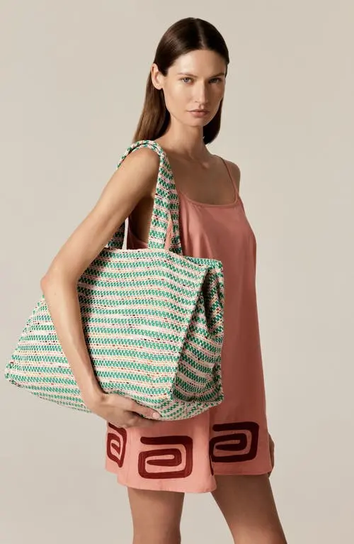 Helen Kaminski Anika Stripe Bouclé Tote