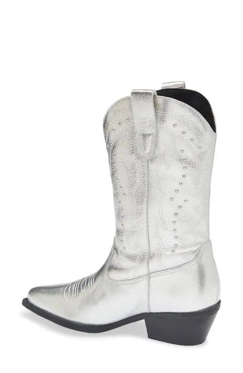 BOTTERO Metallic Western Boot - Prata